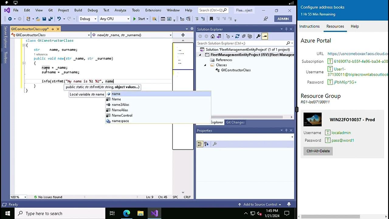 How to create Constructor in X++ language | D365FO| X++ code|C - YouTube