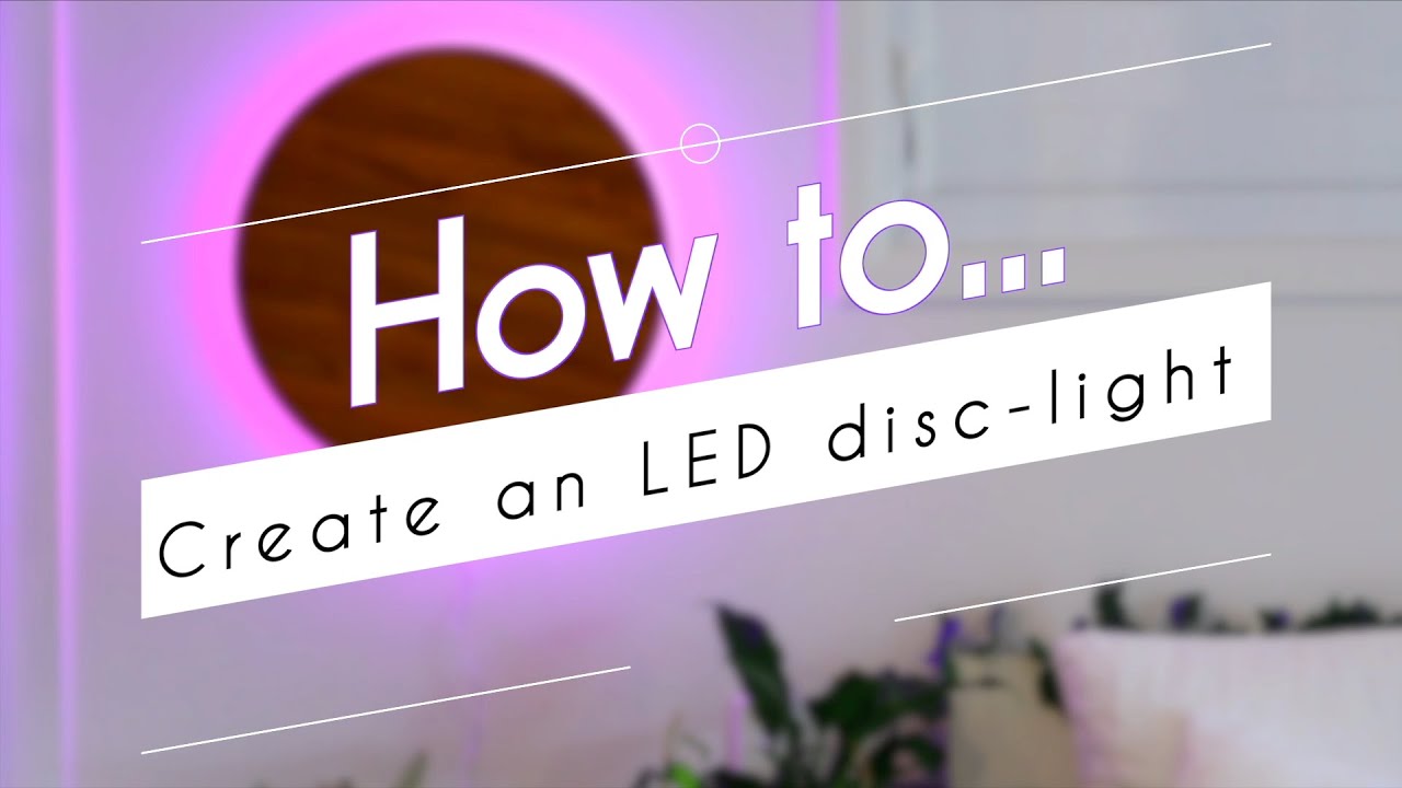 Easy DIY LED Disc-light. - YouTube