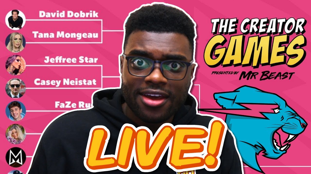 Entering Mr Beast's Creator Games Showdown 😎 - YouTube