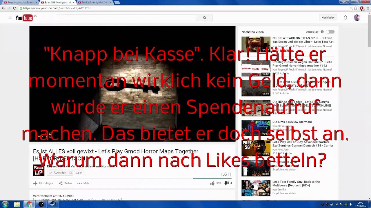 Rageelp wird zum Bettler (Fanvideo) - YouTube