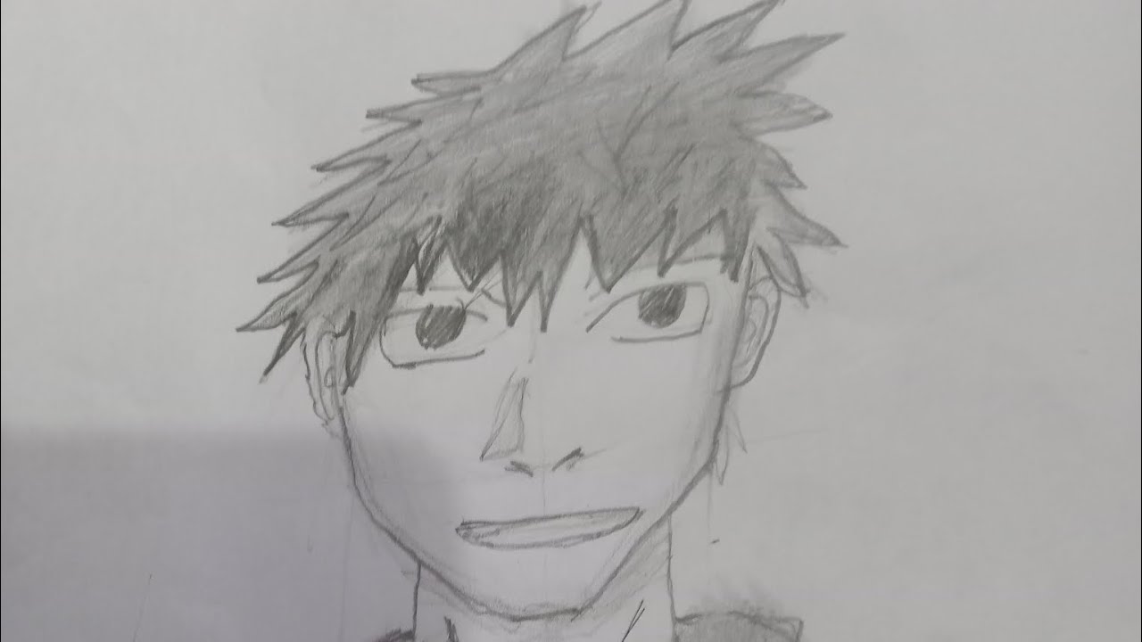 How to draw anime faces with guidelines - YouTube