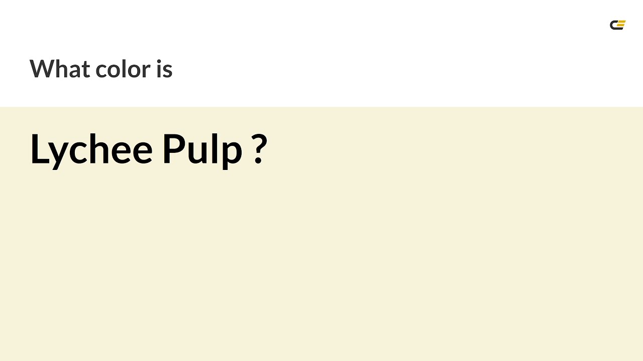 Lychee Pulp color #f7f2da hex Cool Yellow color f7f2da - YouTube