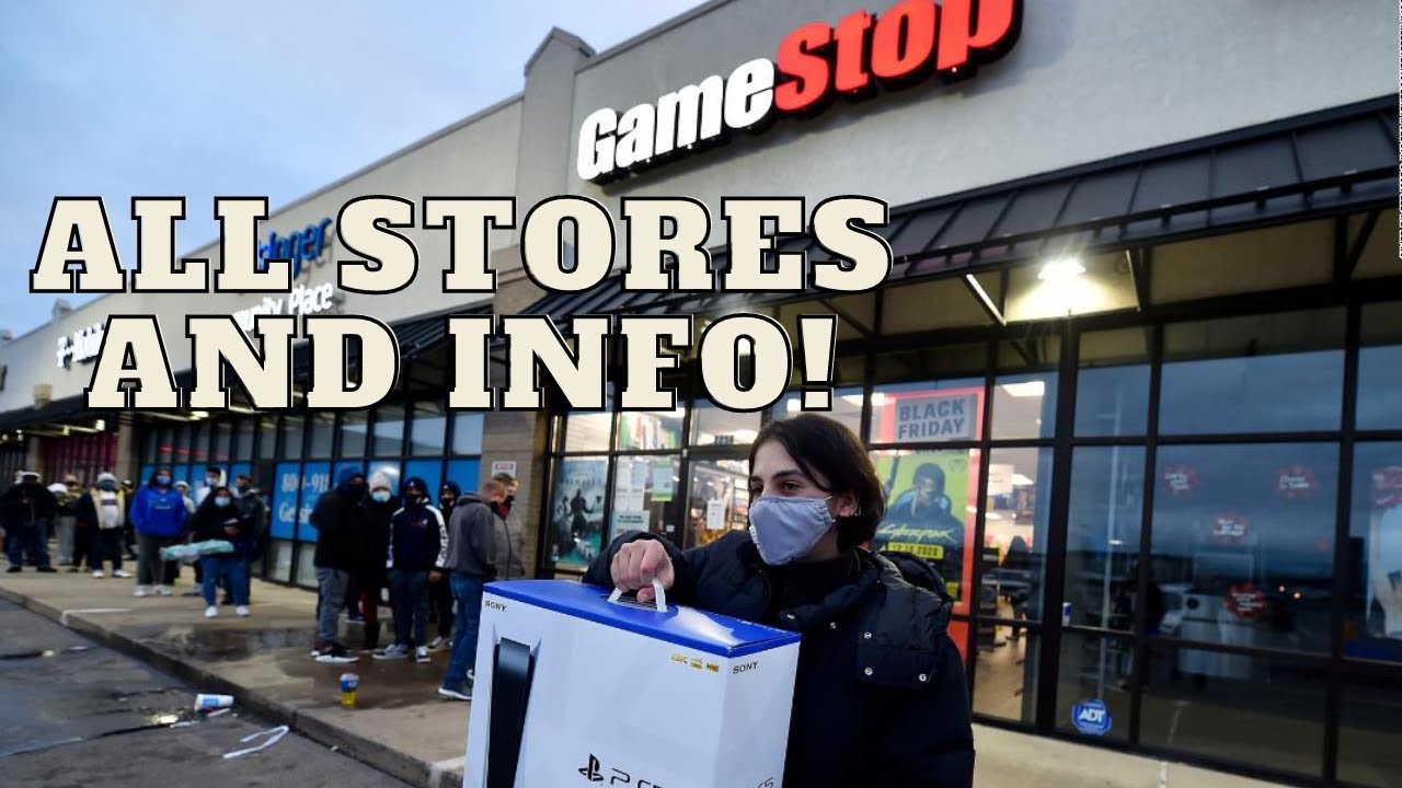 GAMESTOP PS5 WALK IN EVENT TOMORROW CONFIRMED! ALL THE STORES AND ...