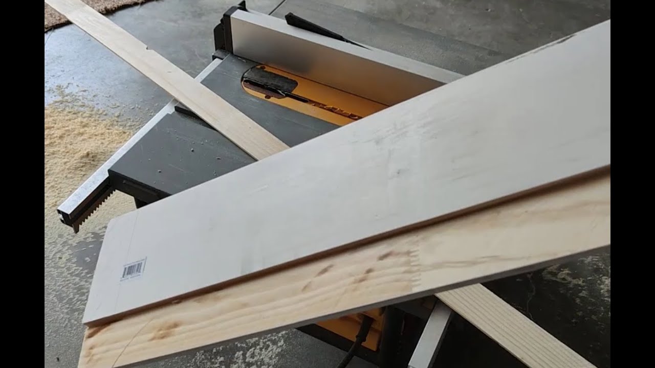 How to creatively thin wood pieces using a table saw | No planner - YouTube