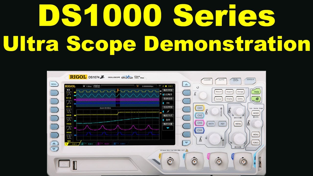 RIGOL software for DS1000 digital oscilloscope allows full control and ...
