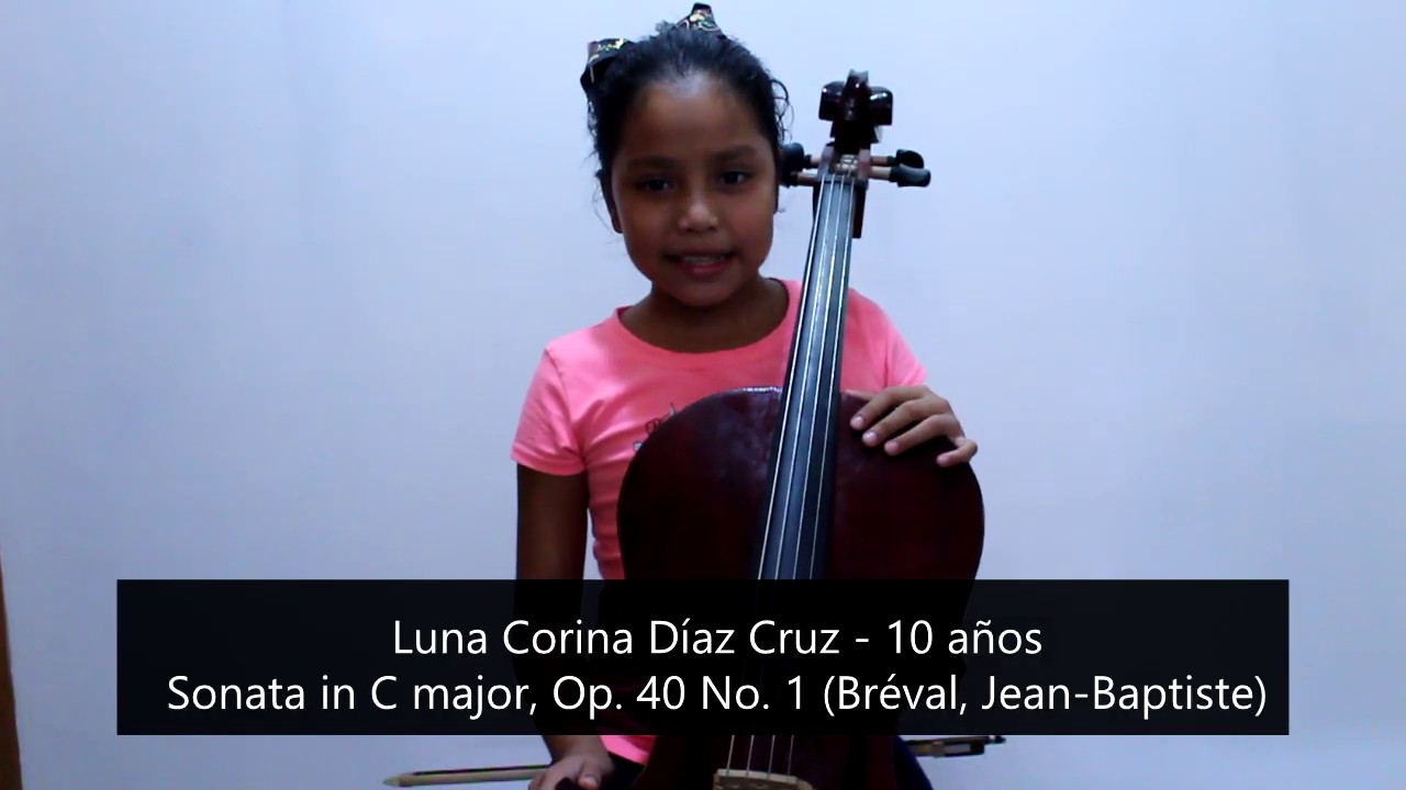 Luna Corina Díaz Cruz - Sonata en C major Op. 40 Nro. 1 Bréval J. B ...