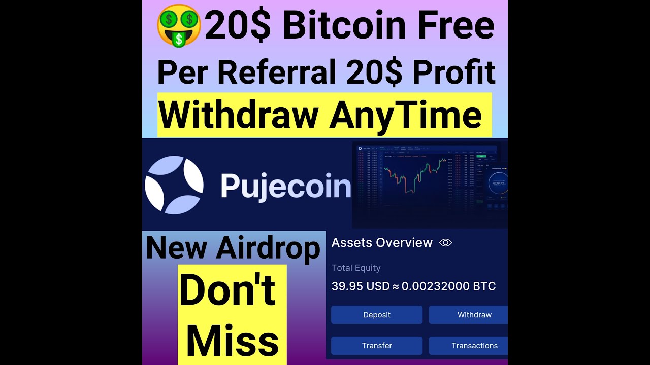 20$ Bitcoin Free🤑. 20$ Per Referral Profit. Instant Withdraw In Bitcoin ...