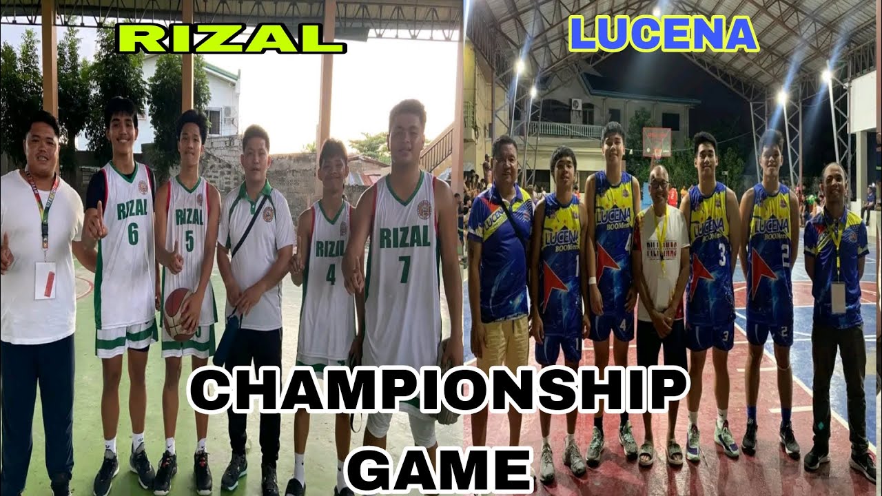 RAAM 2024 RIZAL VS LUCENA CHAMPIONSHIP GAME - YouTube