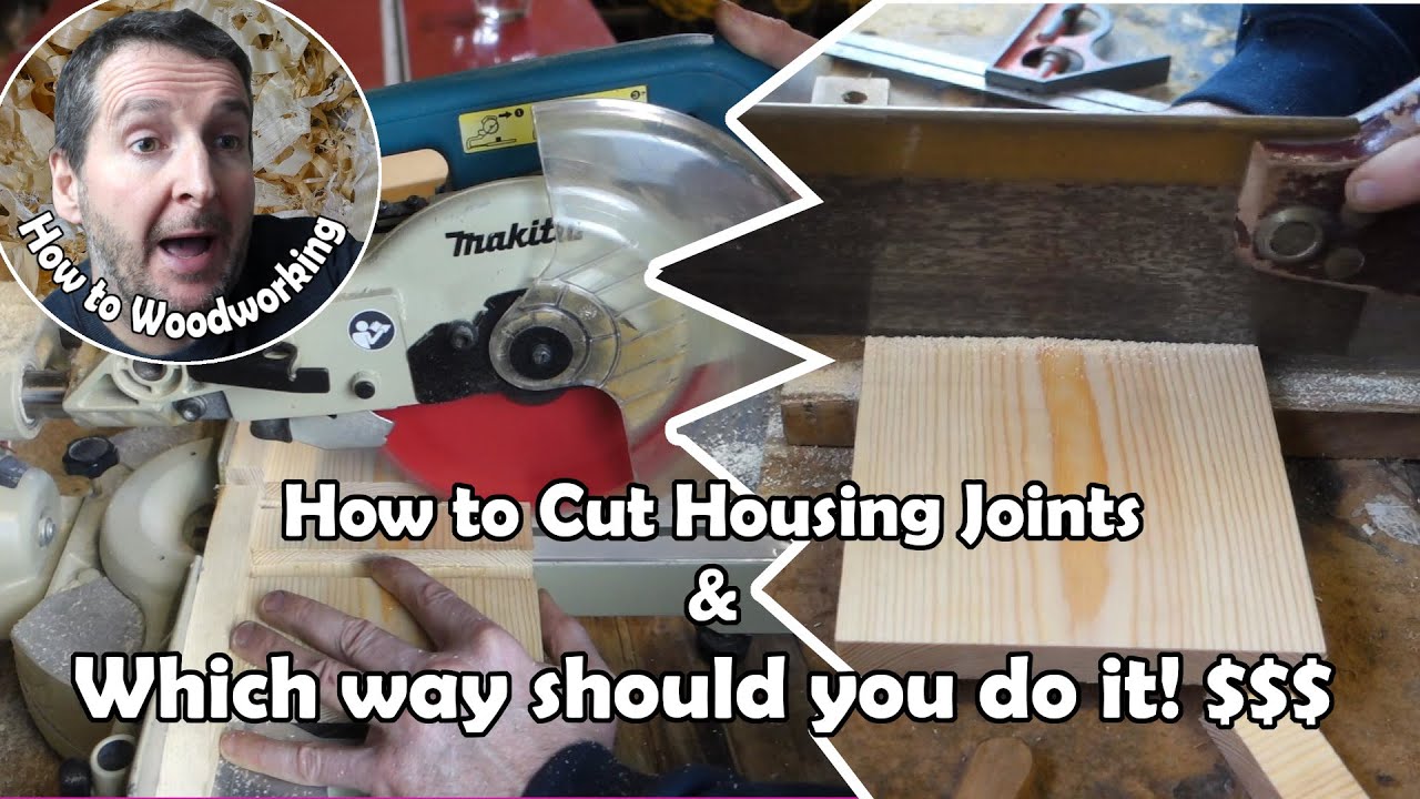 How to cut a housing joint by hand and why you shouldn't do it! - YouTube