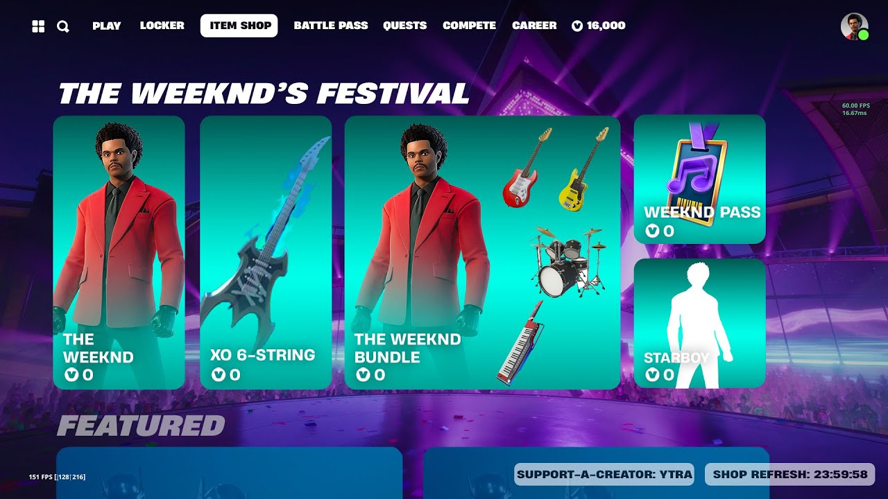 FREE BUNDLE NOW in Fortnite! (The Weeknd) - YouTube