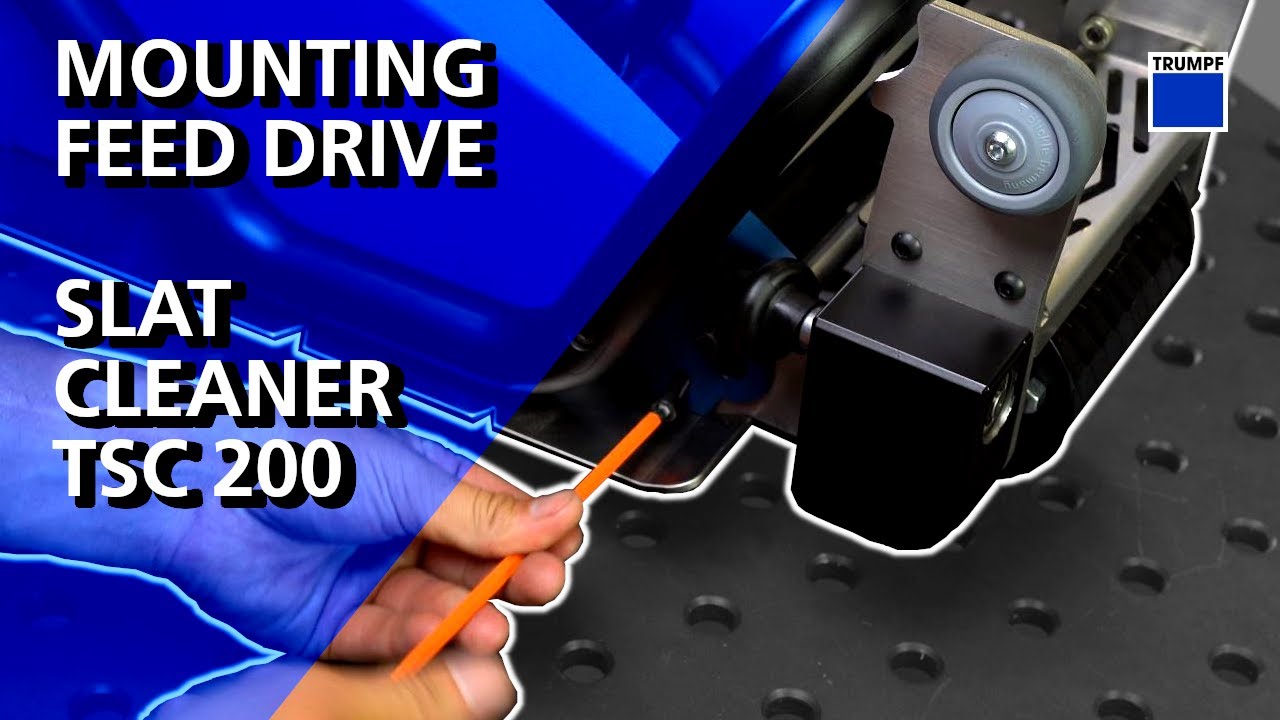 Slat Cleaner TSC 200 - Mounting Feed Drive (new) - YouTube