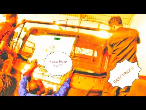 Windshield fitting tricks | How to set front glass | gadi ka front glass kese fitting kare ...