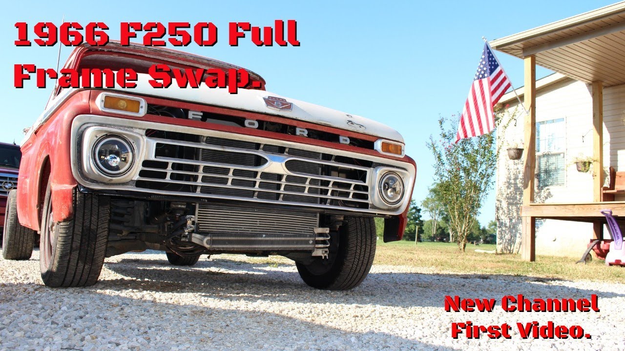 1966 F250 Full Frame Swap - YouTube