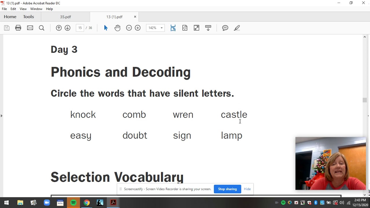 Unit 3 Day 3 Lesson 3 Worksheet - YouTube