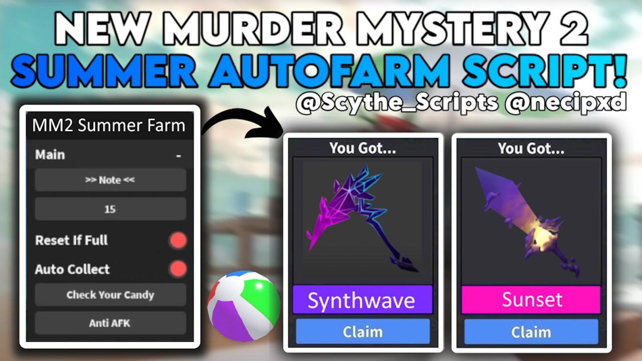 [🏖️ SUMMER] NEW MM2 SUMMER UPDATE AUTOFARM SCRIPT PASTEBIN! GET NEW ...