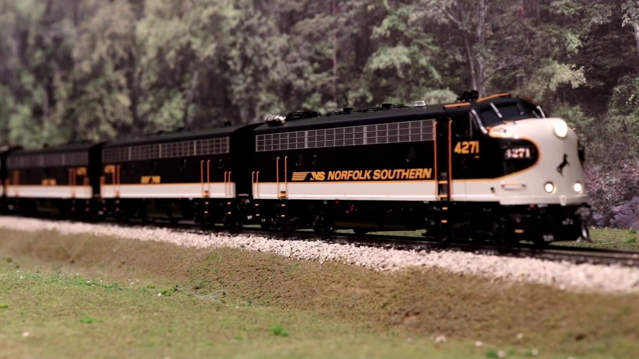 Overland Models Norfolk Southern Business Train F Units - YouTube