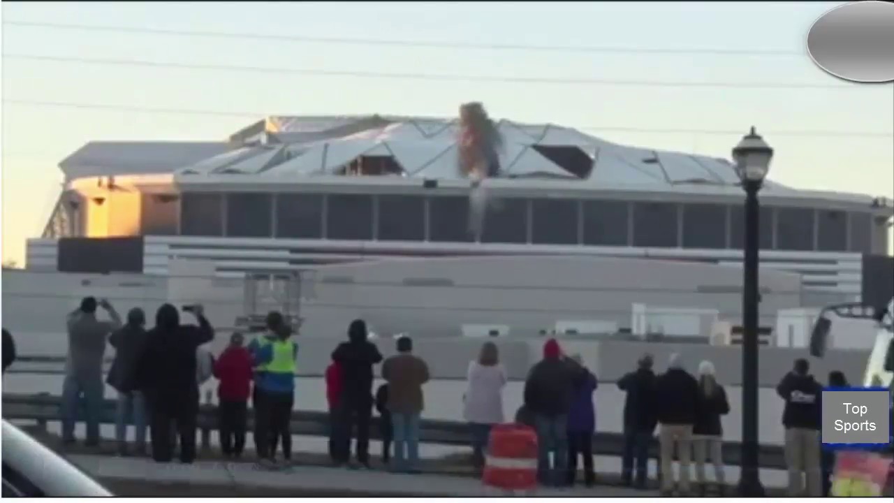 Atlanta bus blocks perfect shot of Georgia Dome implosion - YouTube