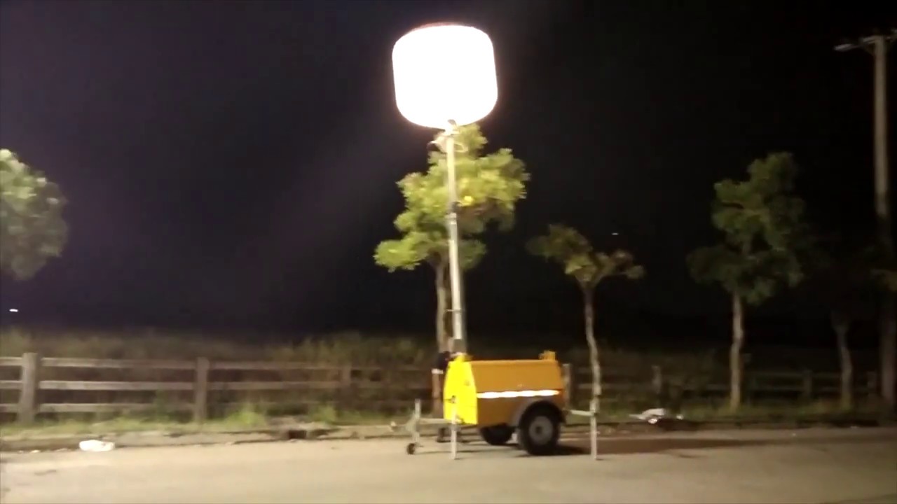 ทดสอบ Balloon Lighting Tower Generator - YouTube