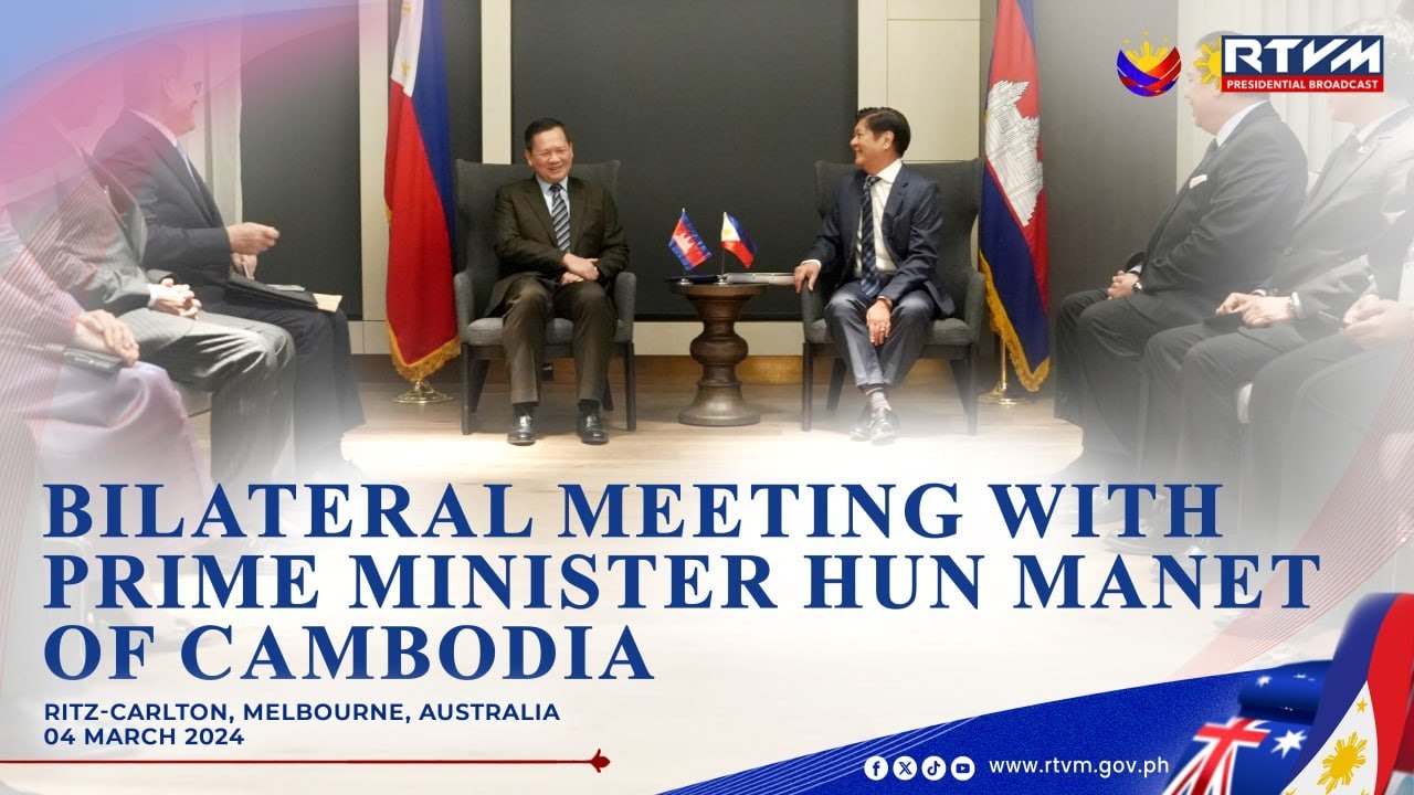 Bilateral Meeting with Prime Minister Hun Manet of Cambodia 03/04/2024 ...