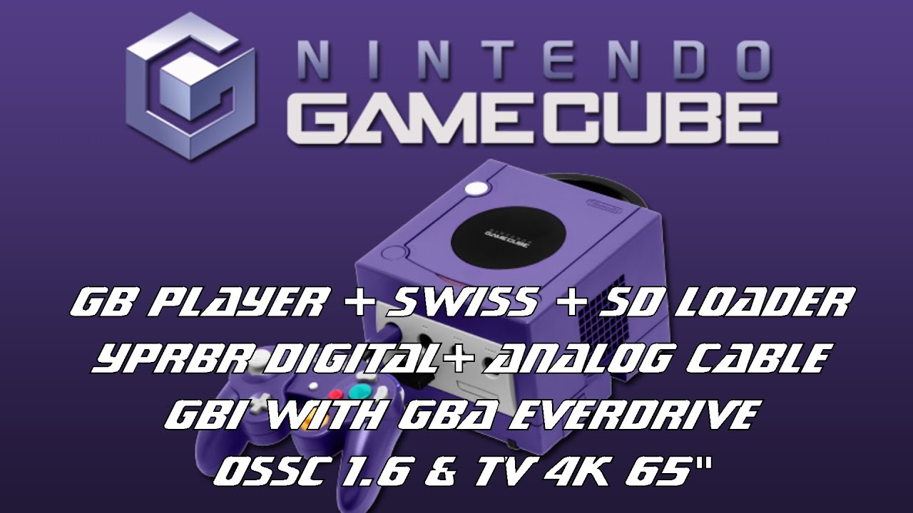 GameCube + GB Player QOOB PRO SWISS GBI OSSC TV 4K - YouTube