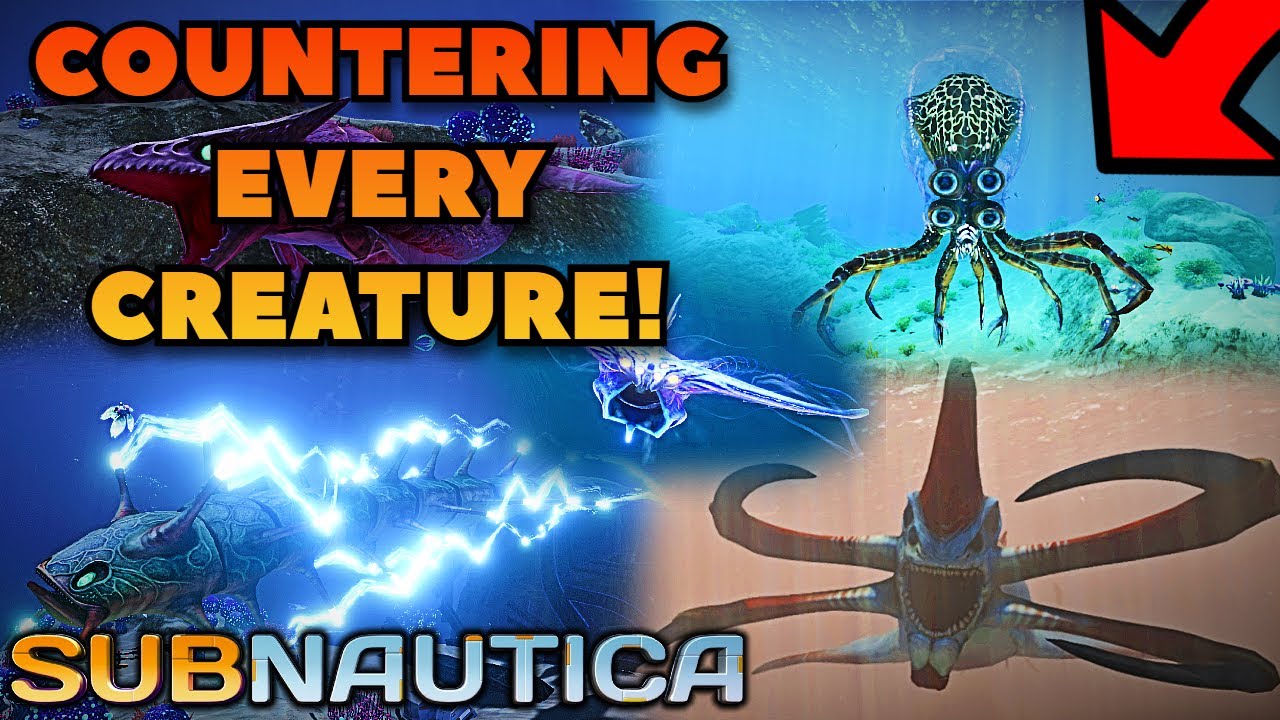 COUNTER EVERY hostile CREATURE in Subnautica - YouTube