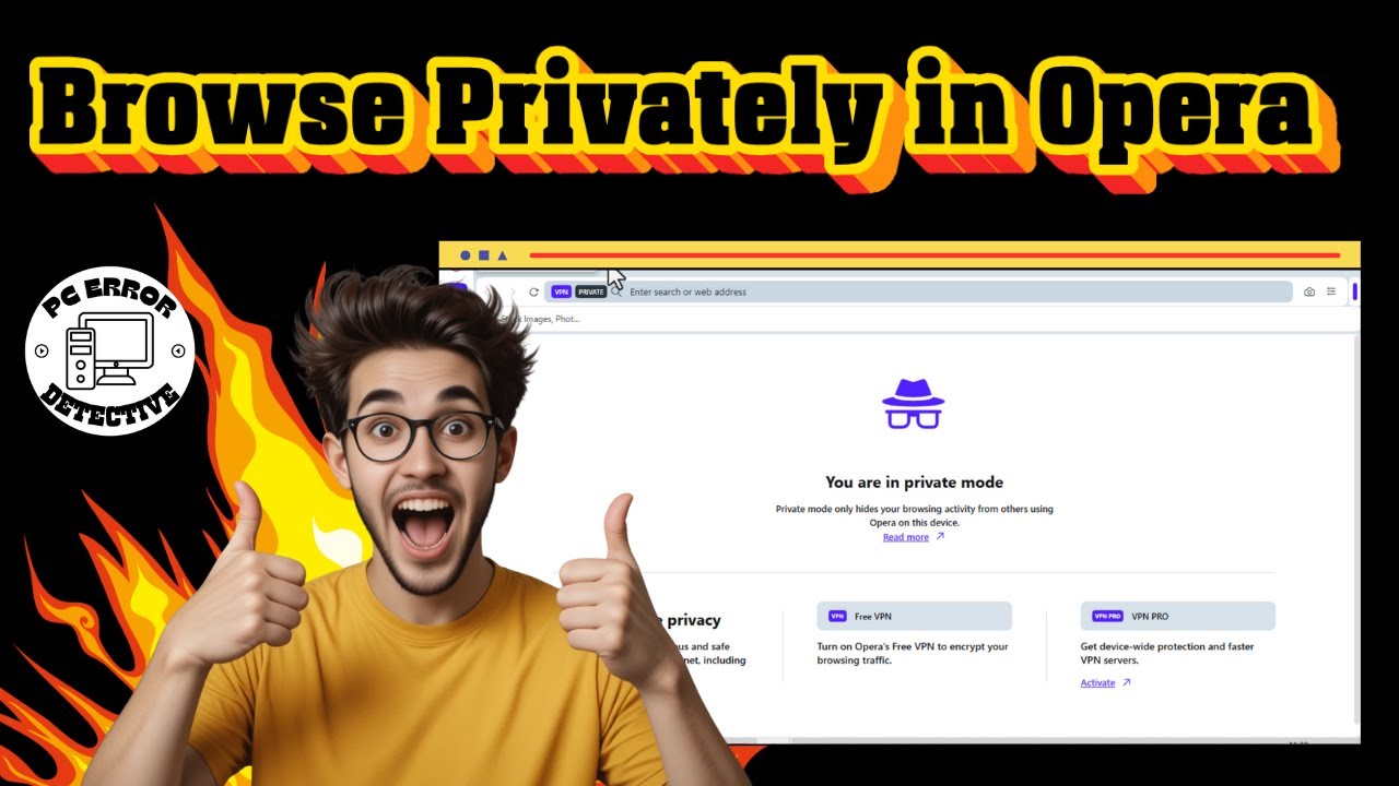 How To Go Incognito In Opera Browser | Private Browsing (2025) - YouTube
