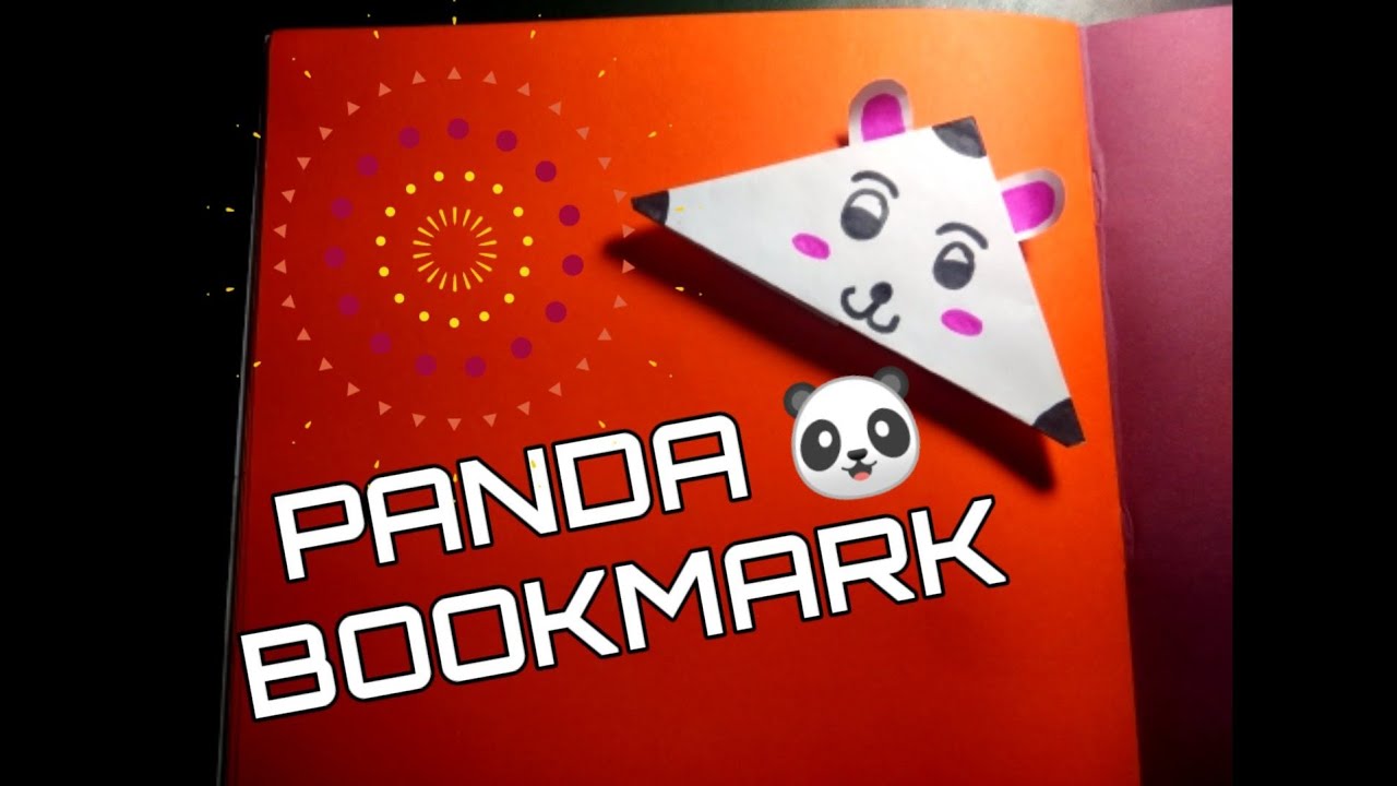How to make a PANDA BOOKMARK - YouTube