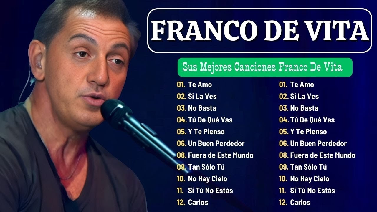FRANCO DE VITA EXITOS Sus Mejores Canciones ~ Las 15 Mejores Canciones ...