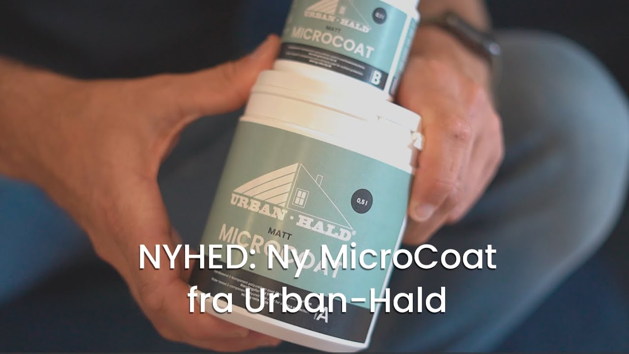 NYHED - Ny MicroCoat til MicroCement fra Urban-Hald - YouTube