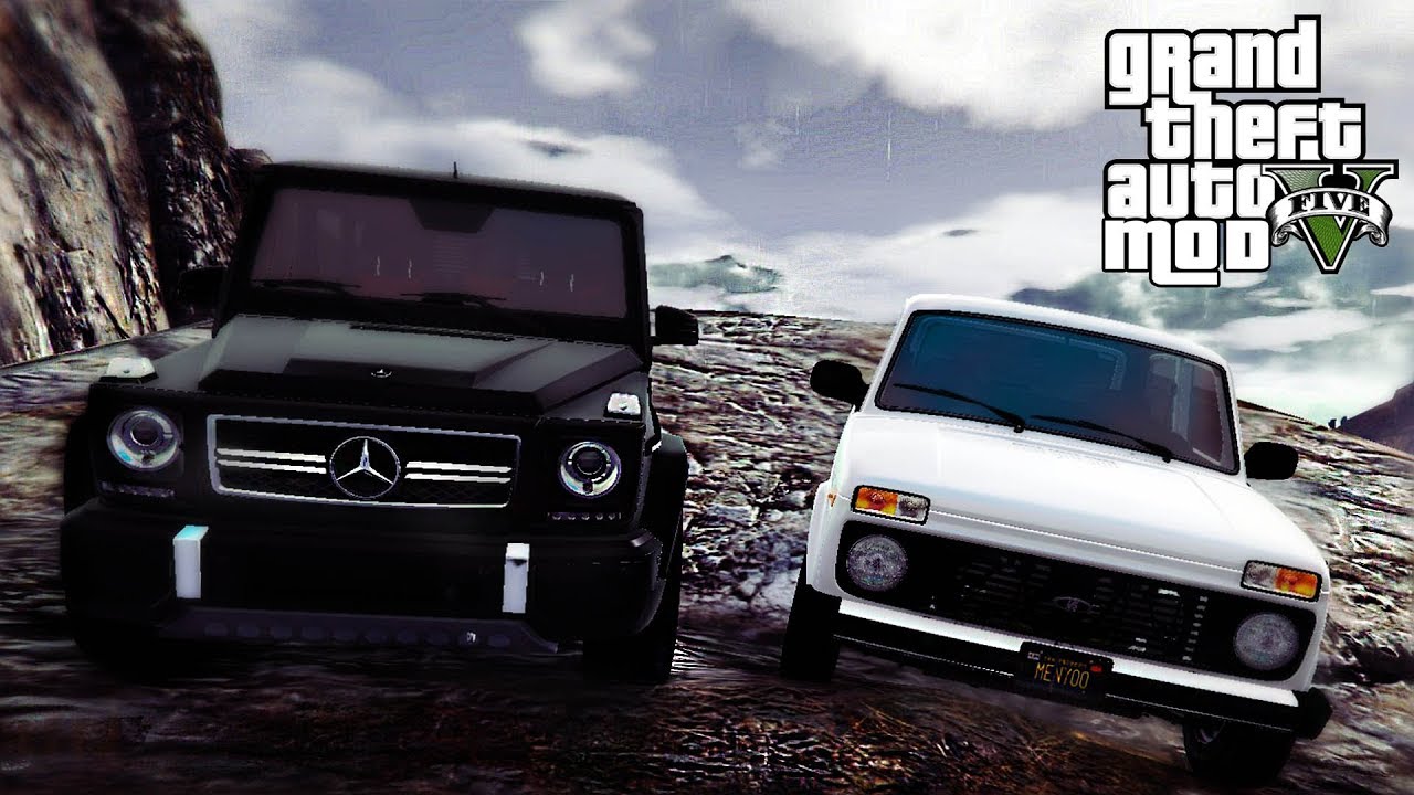 Mercedes Benz Gelandewagen VS Lada Niva Off-Road Yarış - GTA 5 - YouTube
