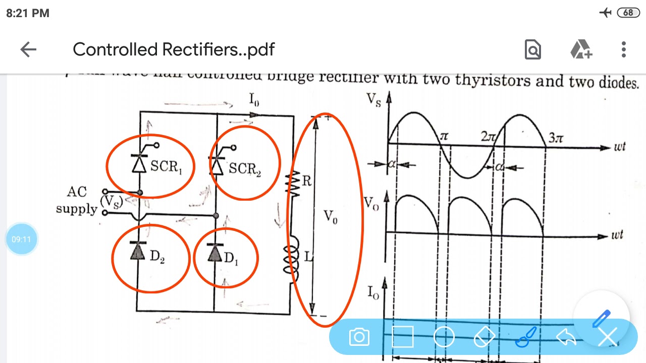 Single Phase Full Wave bridge Control rectifier - YouTube