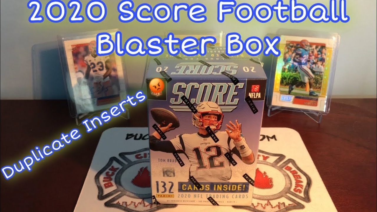 2020 Score Football blaster box - YouTube