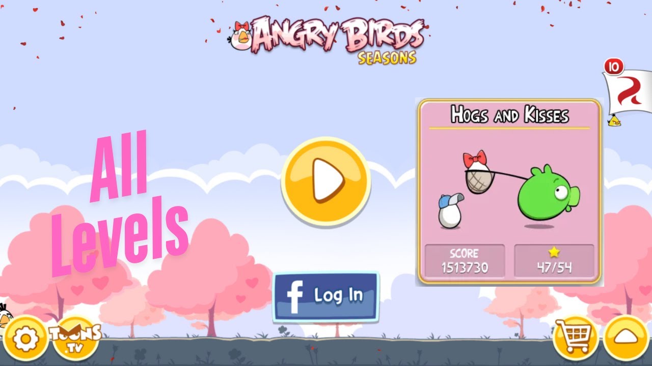 Angry Birds Seasons Hogs and Kisses Gameplay - YouTube