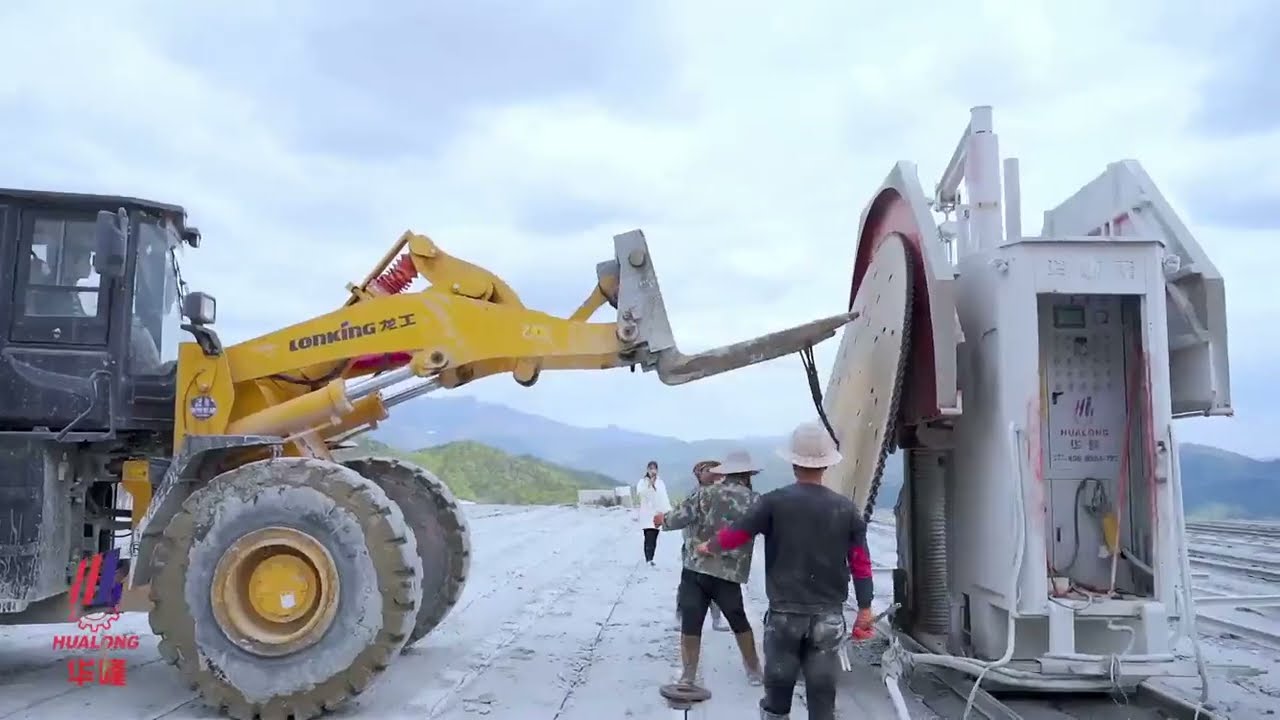 Double Blade Stone Mining Granite Quarry Saw Machine - YouTube