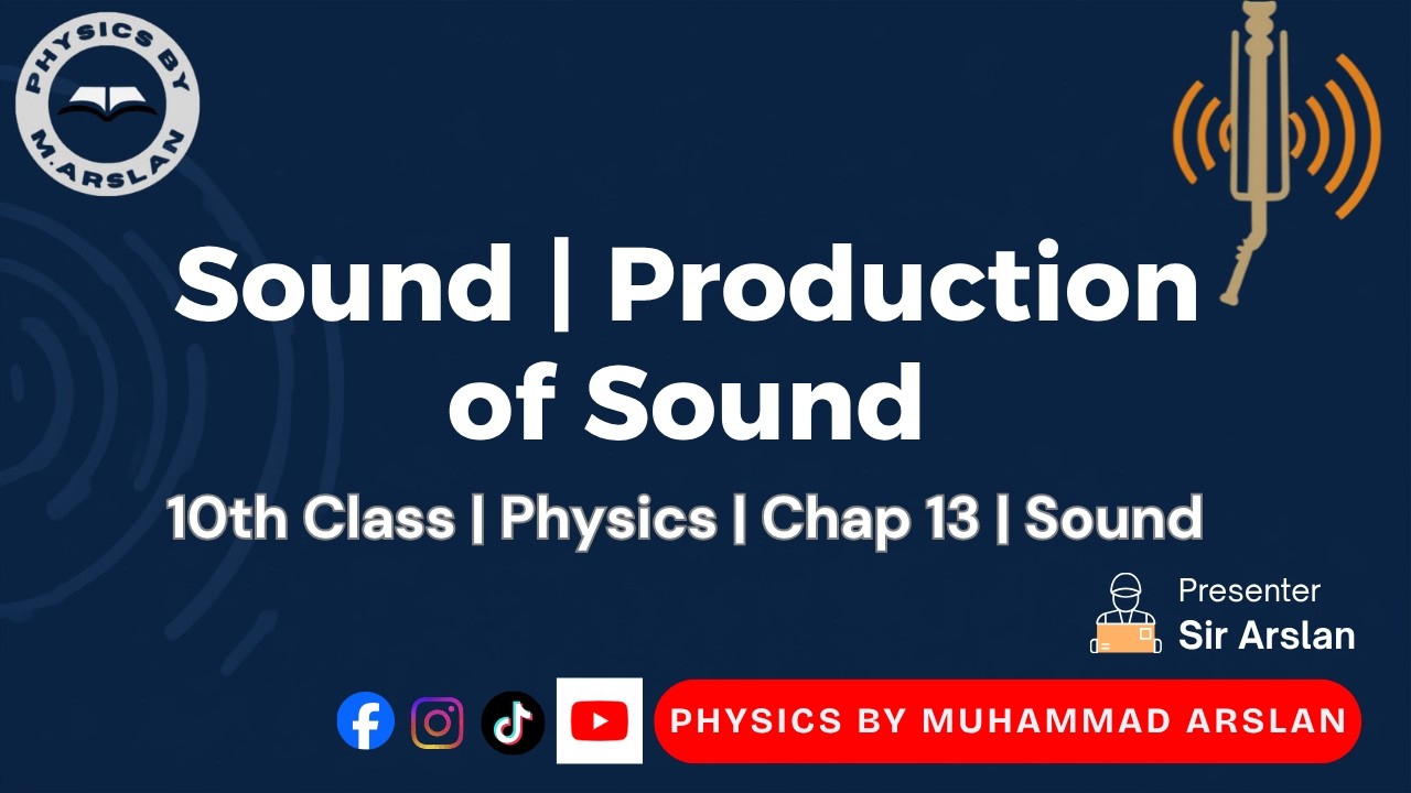 Sound | Production of Sound | 10th Class | Physics | Chap 11 | Sound ...