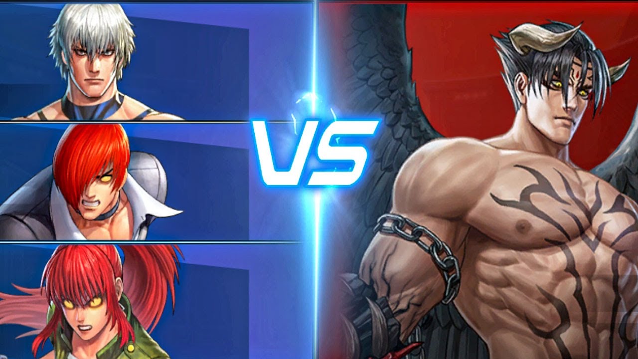Orochi Iori Leona vs Devil Jin - YouTube