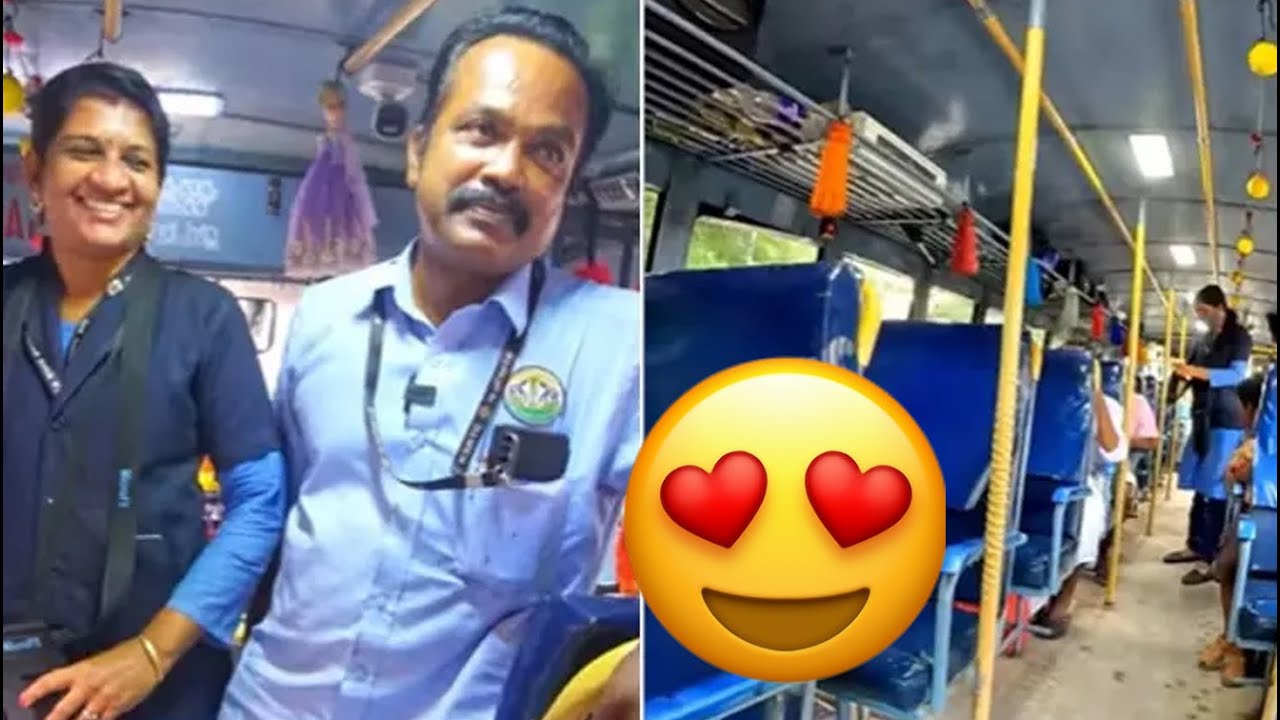 A Kerala couple working as a driver and conductor in the same ...