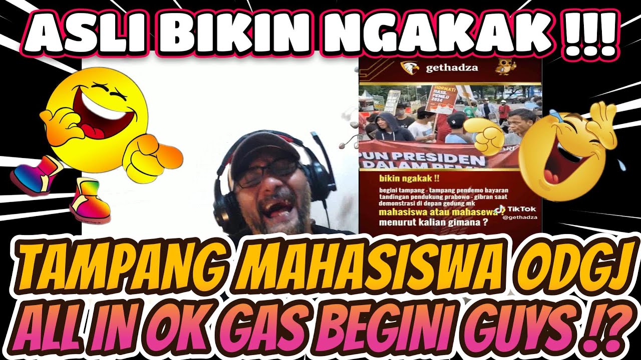 VIRAL BIKIN NGAKAK !! LIHAT TAMPANG MAHASISWA "ODGJ" ALL IN OK GAS IKUT ...