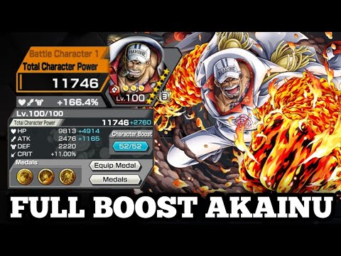 FULL BOOST AKAINU GAMEPLAY | ONE PIECE BOUNTY RUSH | OPBR - YouTube
