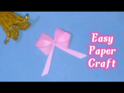 How to make a Paper Ribbon/DIY Paper Crafts - YouTube