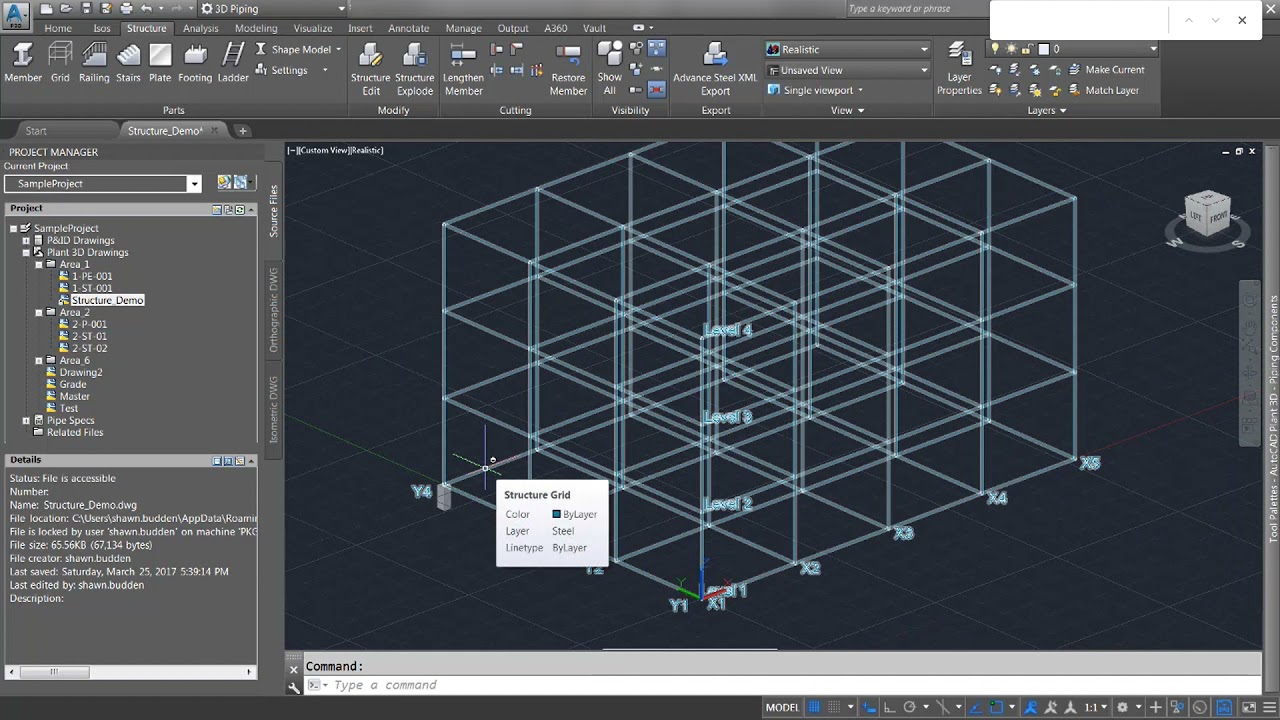 Creating Footings in Autocad Plant 3D / Autocad Plant 3D tutorials ...
