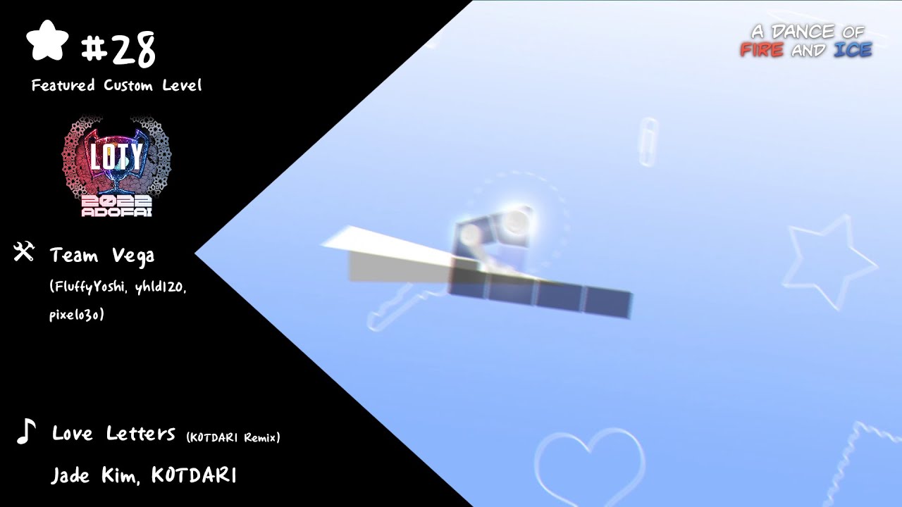 〖ADOFAI Featured Custom #28〗Jade Kim - Love Letters (KOTDARI Remix) / by Team Vega - YouTube