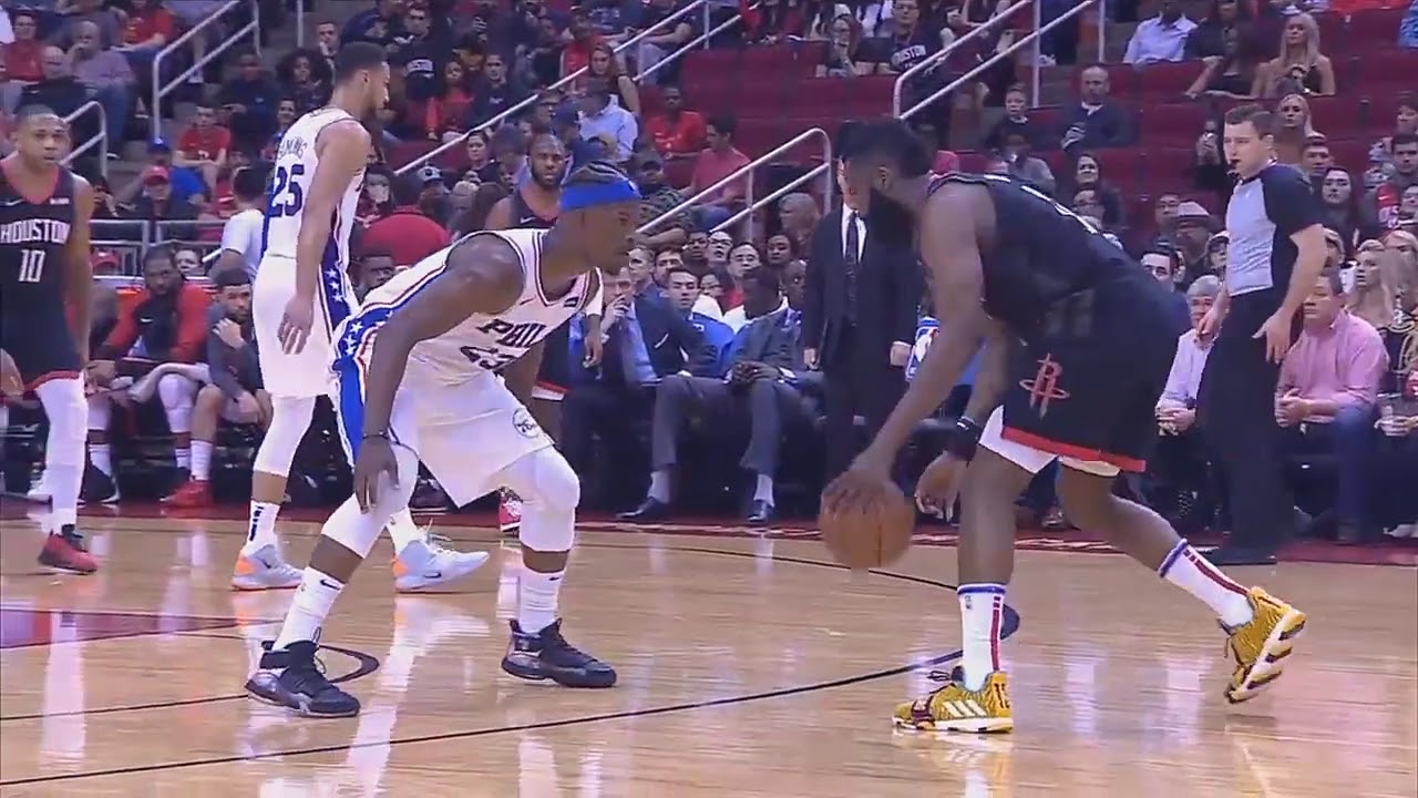 Jimmy Butler Get James Harden Crossed. Rockets vs Sixers - YouTube