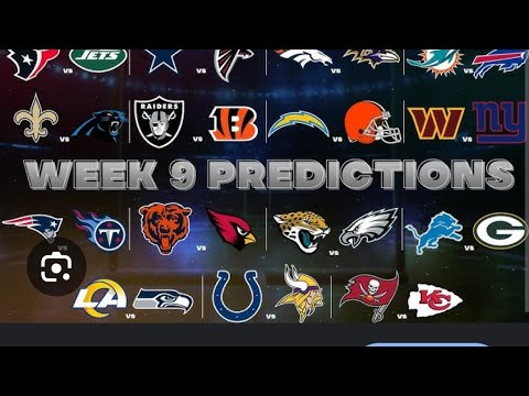 Nfl week 9 predictions - YouTube