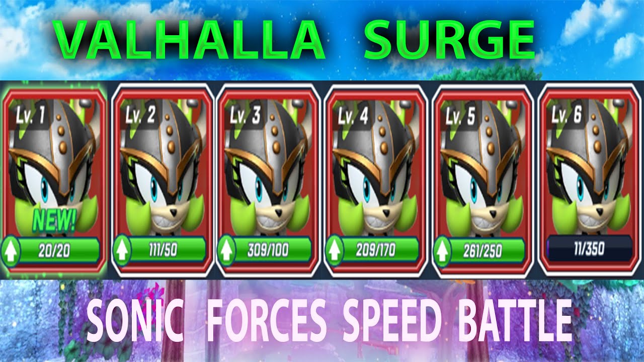 Sonic Forces - Valhalla Surge New Character Unlocked & Big Upgraded Lv ...