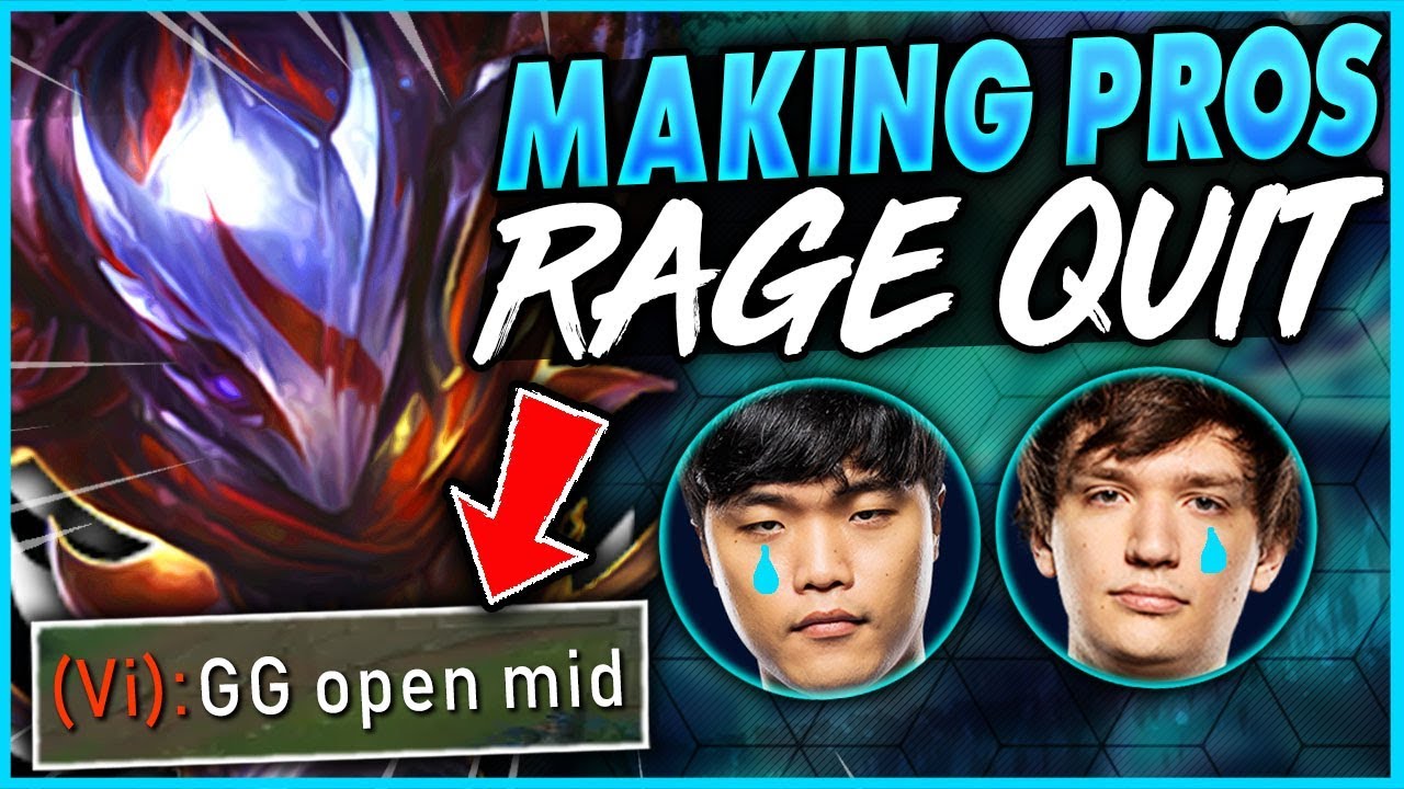 *HILARIOUS* FORCING LCS PLAYERS TO RAGE QUIT (AT 13 MINUTES) - League ...