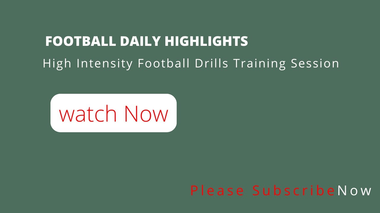 High Intensity Football Drills:- Training Session - YouTube