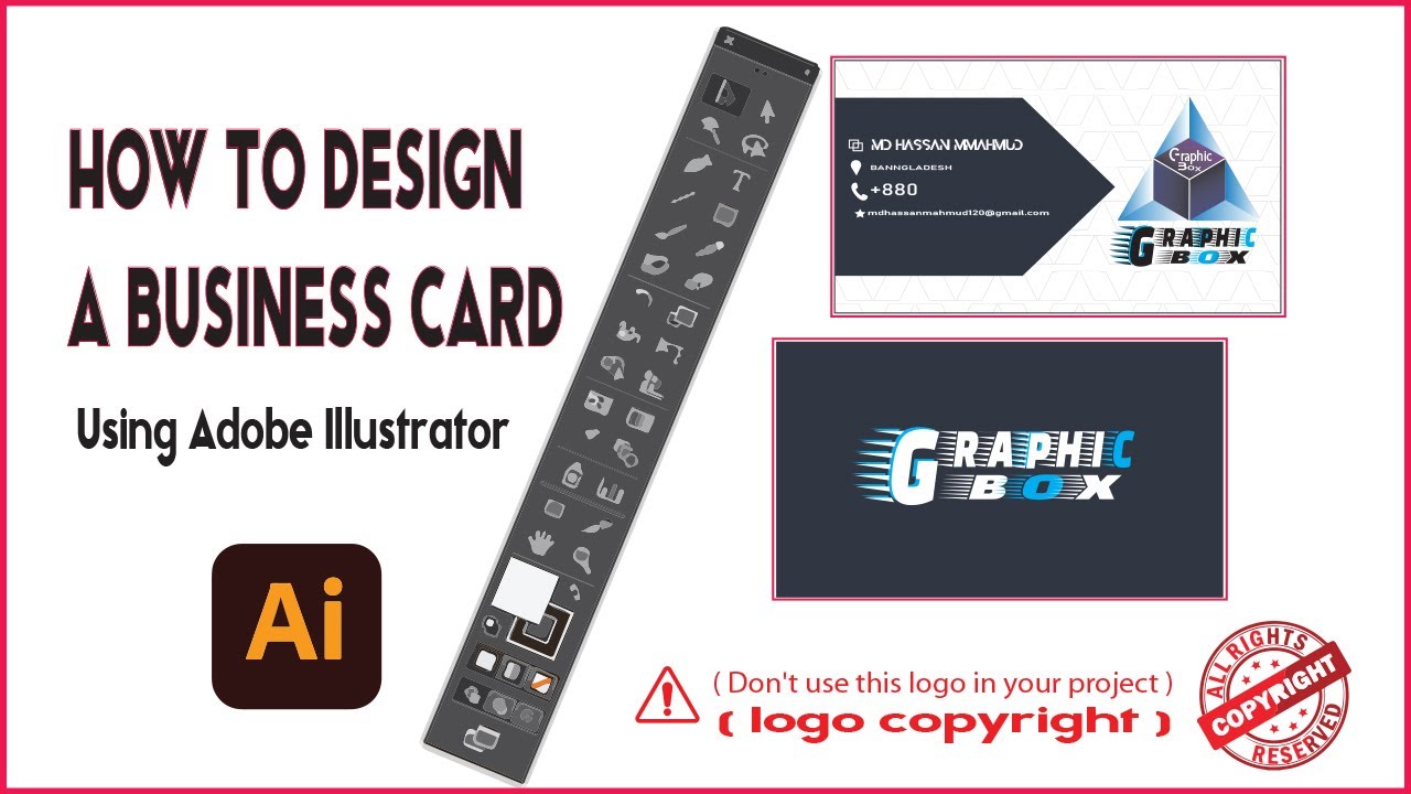 How to Design a business card | adobe illustrator cc | Md Hassan Mahmud ...