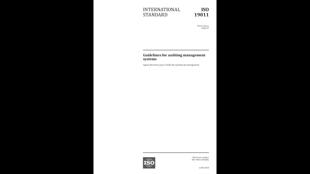 ISO IEC 19011 2018 Overview - YouTube