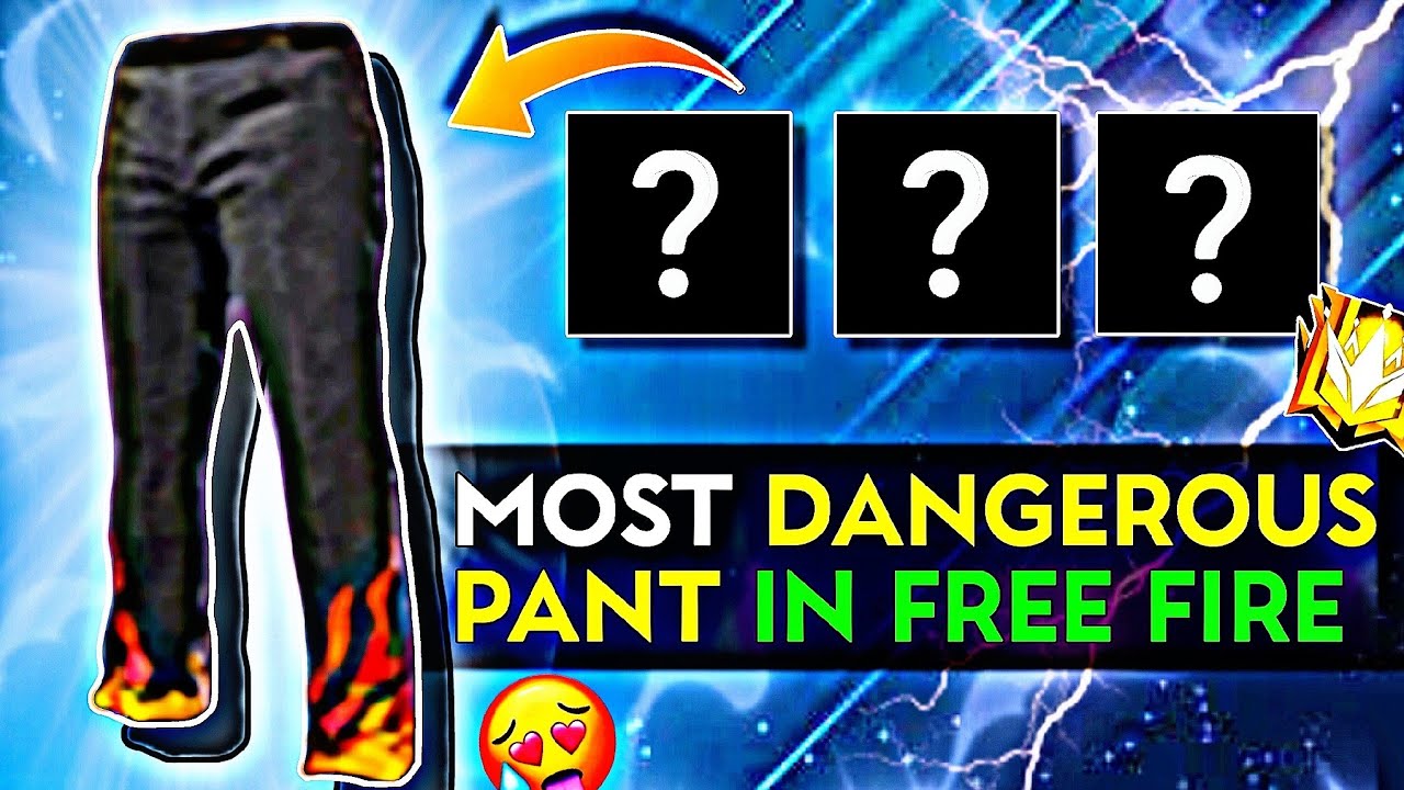 MOST DANGEROUS PANT IN FREE FIRE💯| FURY SENIOR PANT COMBO😍| FURY SENIOR ...